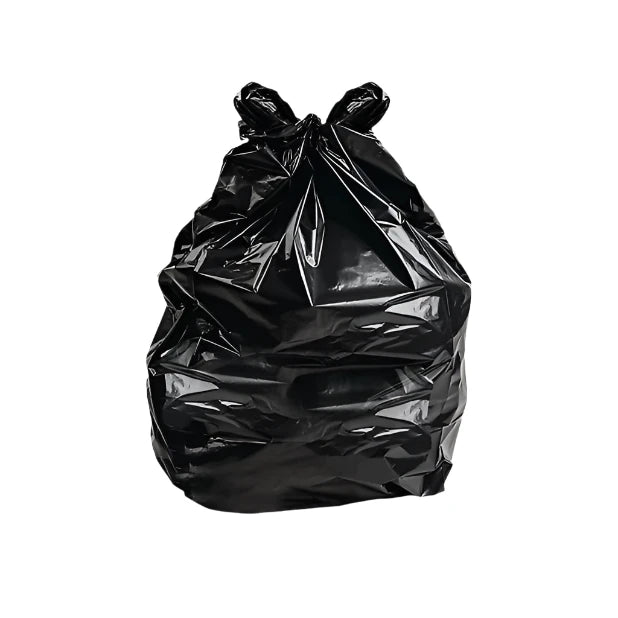 Black Bin Bags - 50L Bin Bag Refuse Sacks - Pack Of 45 | AHK Plastics ...