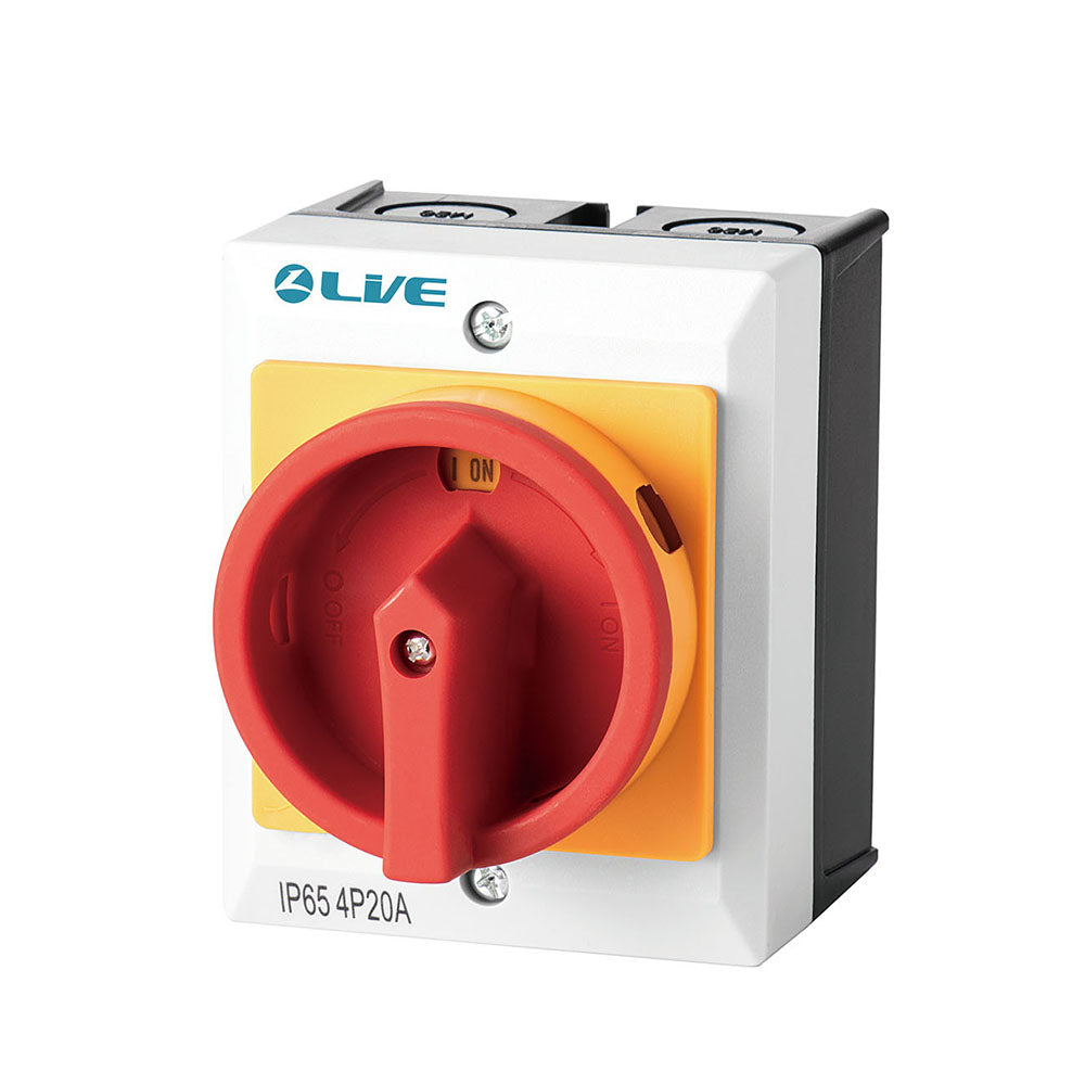 Live Electrical - 20A Weatherproof Rotary Isolator Switch 4 Pole – AHK