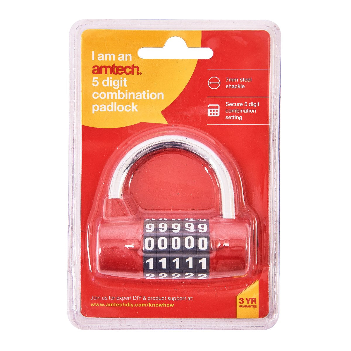 5 Digit Combination Padlock | AHK Plastics & Hardware Ltd